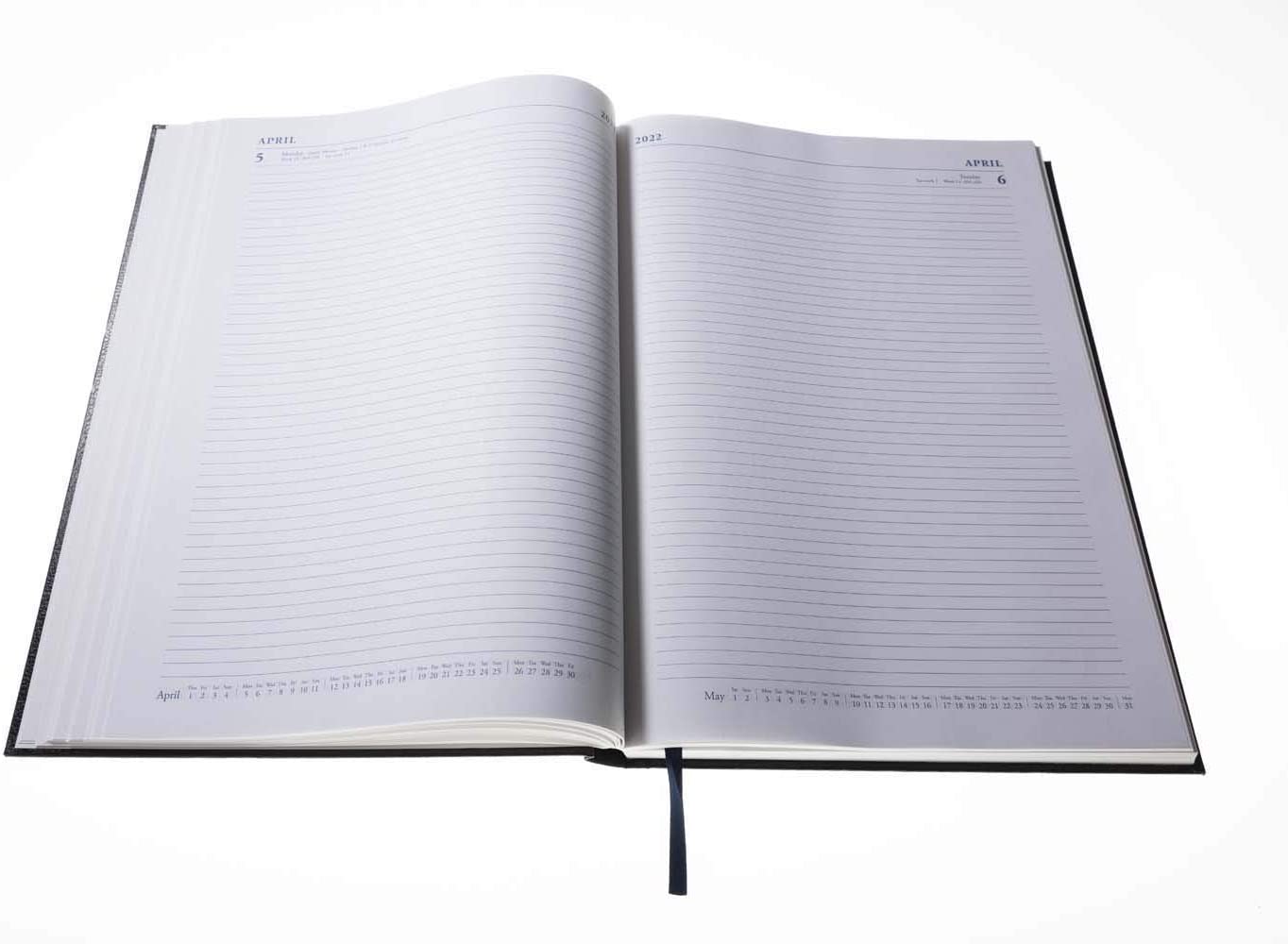 Rokovnik- letni planer A4, dve strani na dan 2023, moder KF2A4BU23