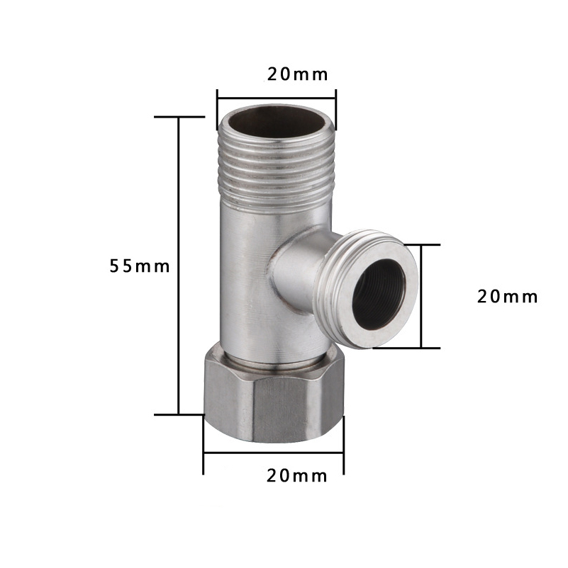Trosmerni cevni priključek iz nerjavečega jekla