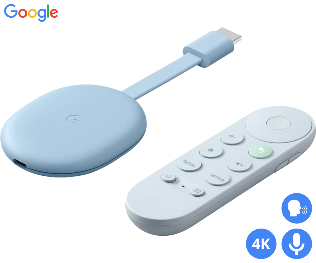 GOOGLE CHROMECAST 4K moder (Sky) multimedijski predvajalnik