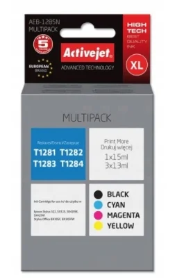 Komplet združljivih kartuš Epson T1285 - Barvač aktivnega tiskanja ...