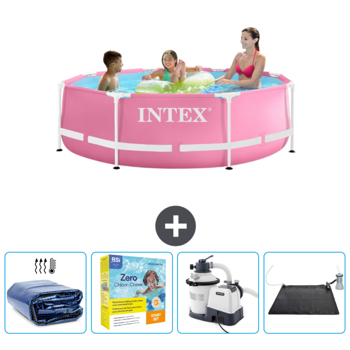 INTEX okrogel Nadzemni bazen - 244x76 cm + Dodatki CB69