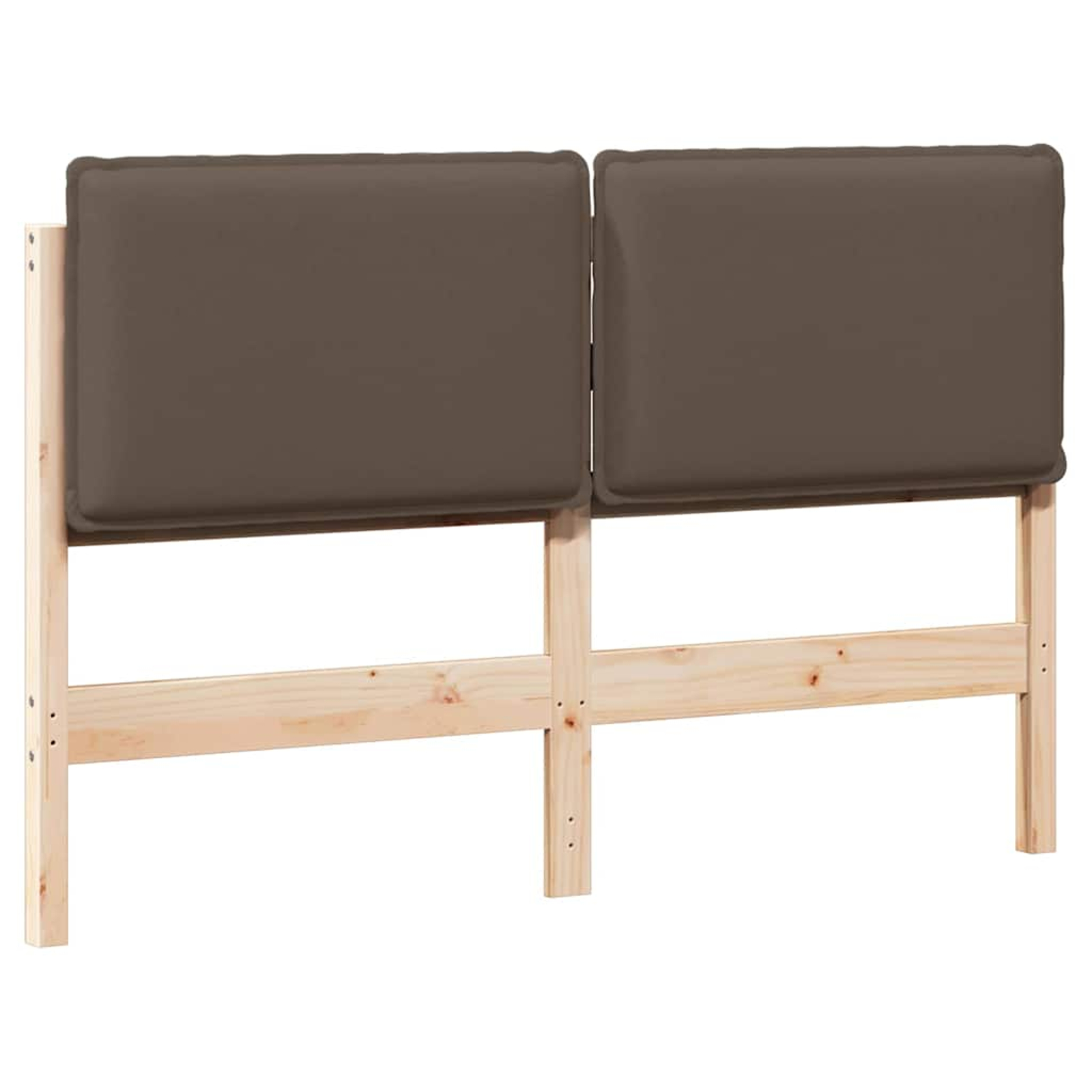 vidaXL Tapecirano vzglavje z vzglavjem Naravna in svetlo siva 160 cm