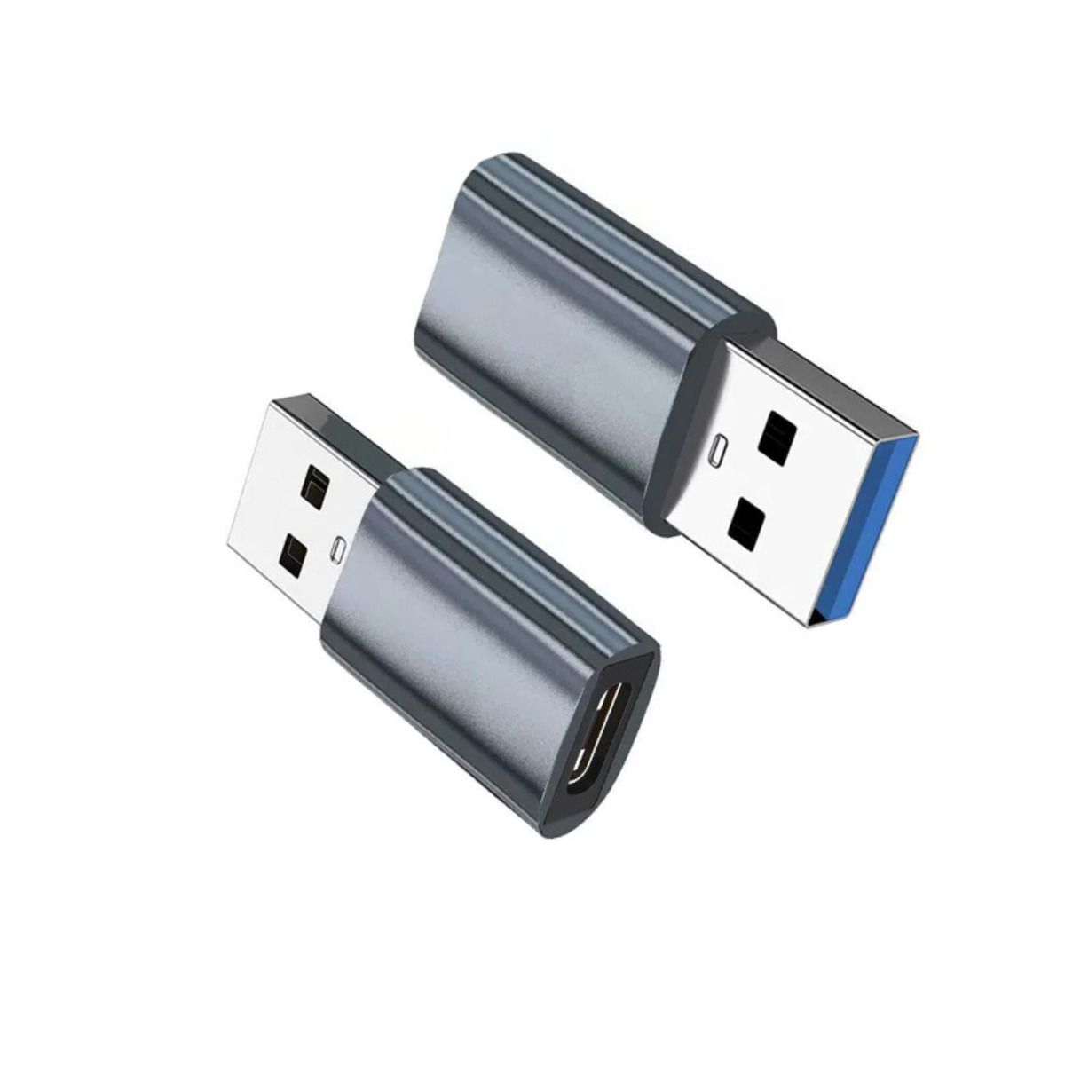 Type-C na USB 3.0 Adapter 4-pack – USB-C ženski v USB-A moški Gray ...