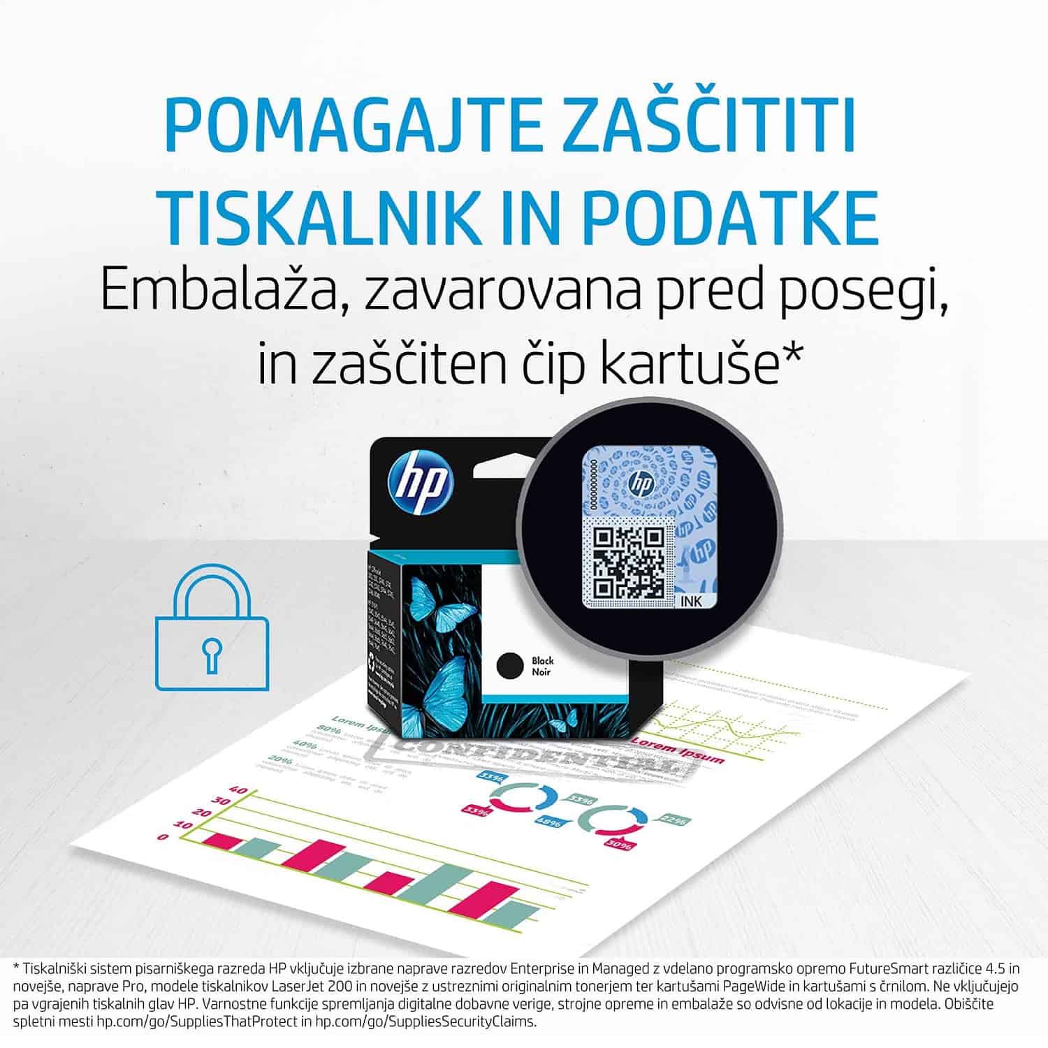 HP 305 črna instant ink kartuša