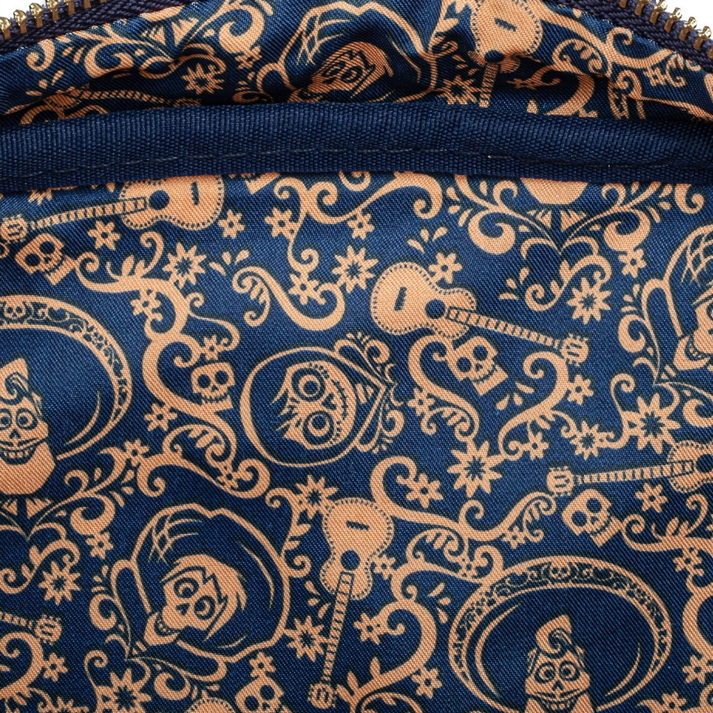 LOUNGEFLY PIXAR COCO MARIGOLD BRIDGE GUITAR STRAP torba