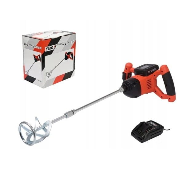 Komplet akumulatorski mešalnik za malte in lepila 18V 2Ah