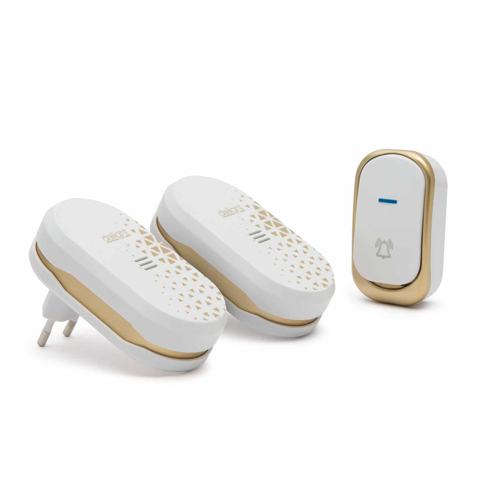 Dvojni električni brezžični dizajnerski zvonec doseg do 100m 32 melodij