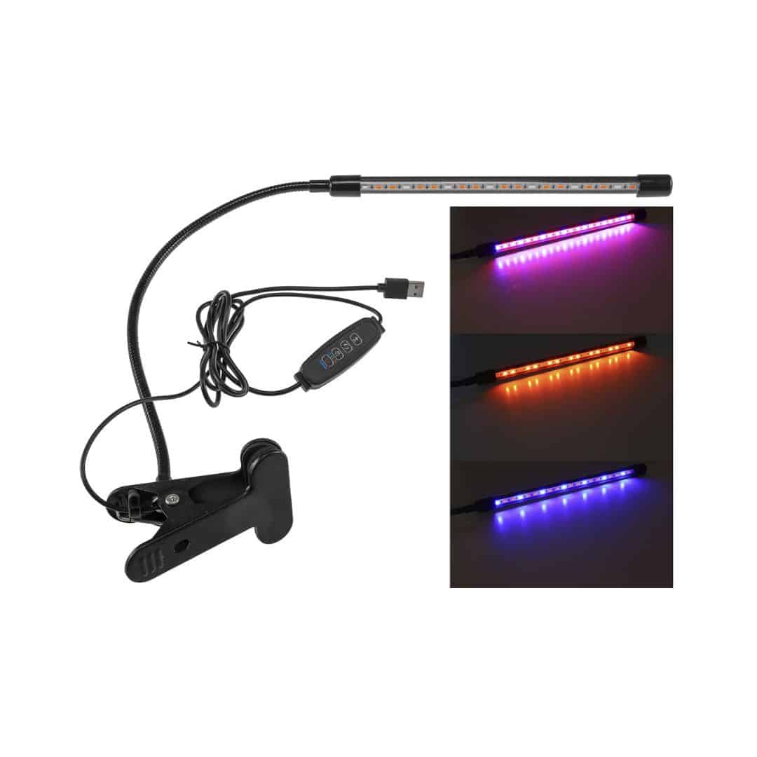 USB LED svetilka za rast rastlin grow lamp rdeča + modra