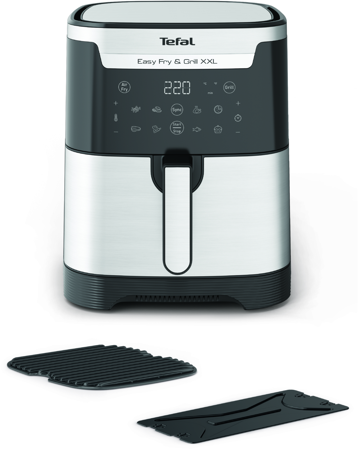 TEFAL EY801D15 EASY FRY & GRILL XXL Inox cvrtnik na vroč zrak 2v1